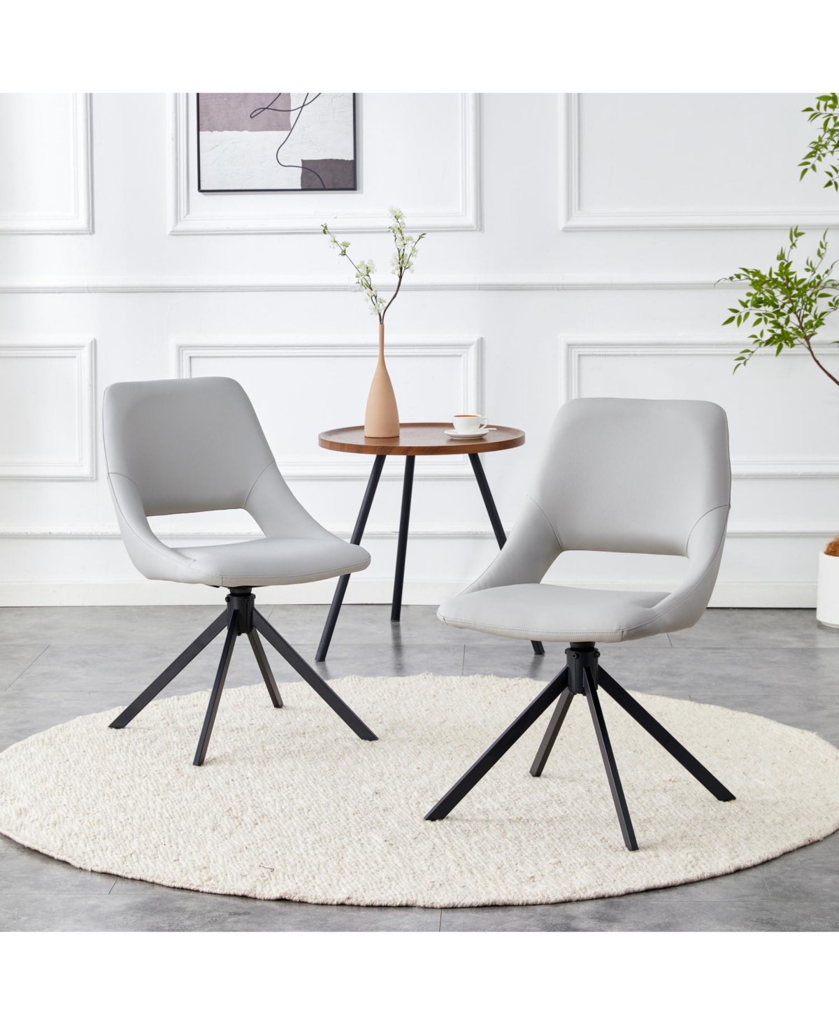 Click here for Streamdale Furniture Swivel Dining Chairs  Set of... prices