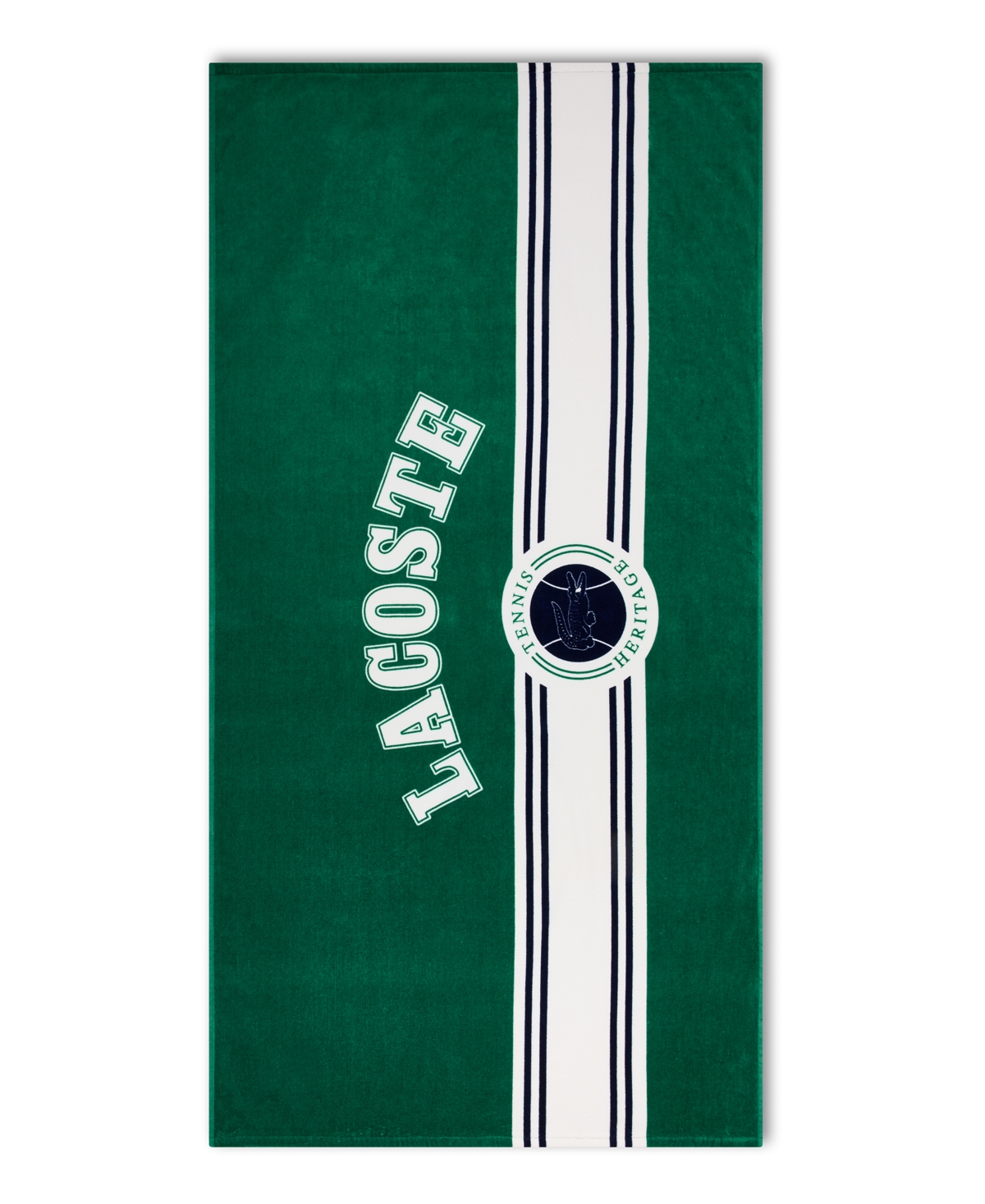Click here for Lacoste Single Badge Cotton Beach Towel  36 x 72 -... prices