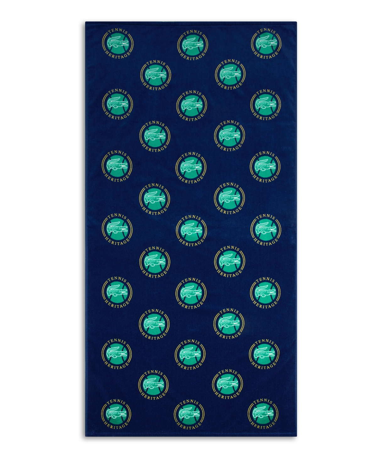 Click here for Lacoste All-Over Badges Cotton Beach Towel  36 x 7... prices