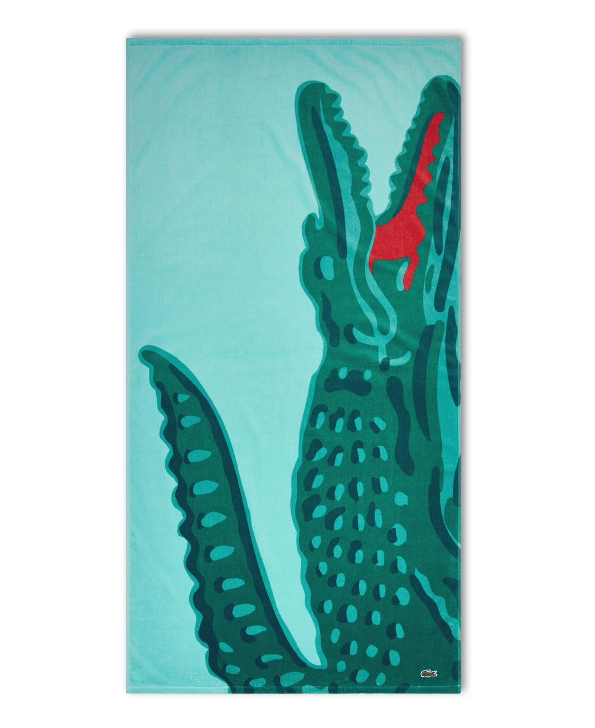 Click here for Lacoste Crocodile Print Cotton Beach Towel  36 x 7... prices