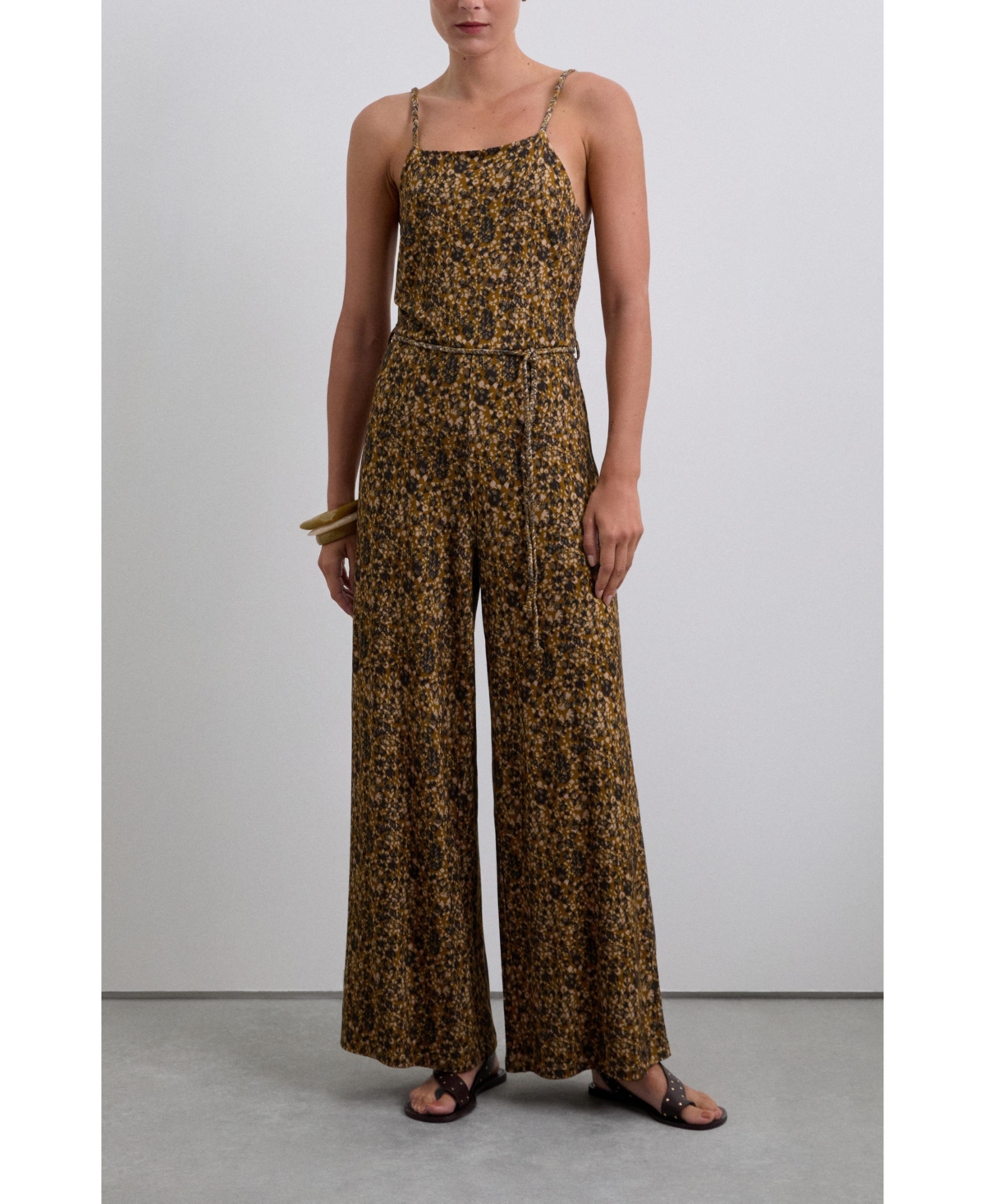 Click here for Scalpers Womens Fricajersey Jumpsuit - Brown prices
