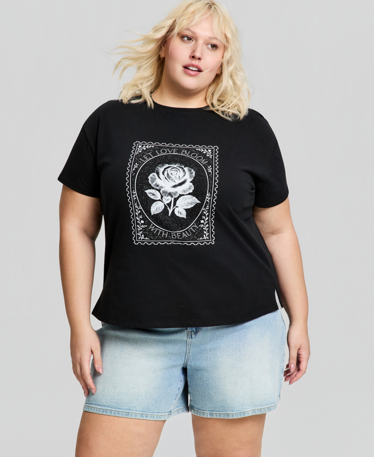 Click here for And Now This Trendy Plus Size Graphic Print Cotton... prices
