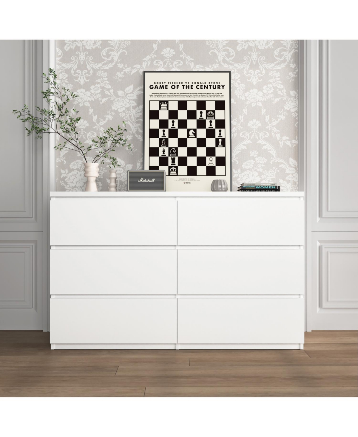 Click here for Streamdale Furniture 6 Drawer Storage Cabinet Wood... prices