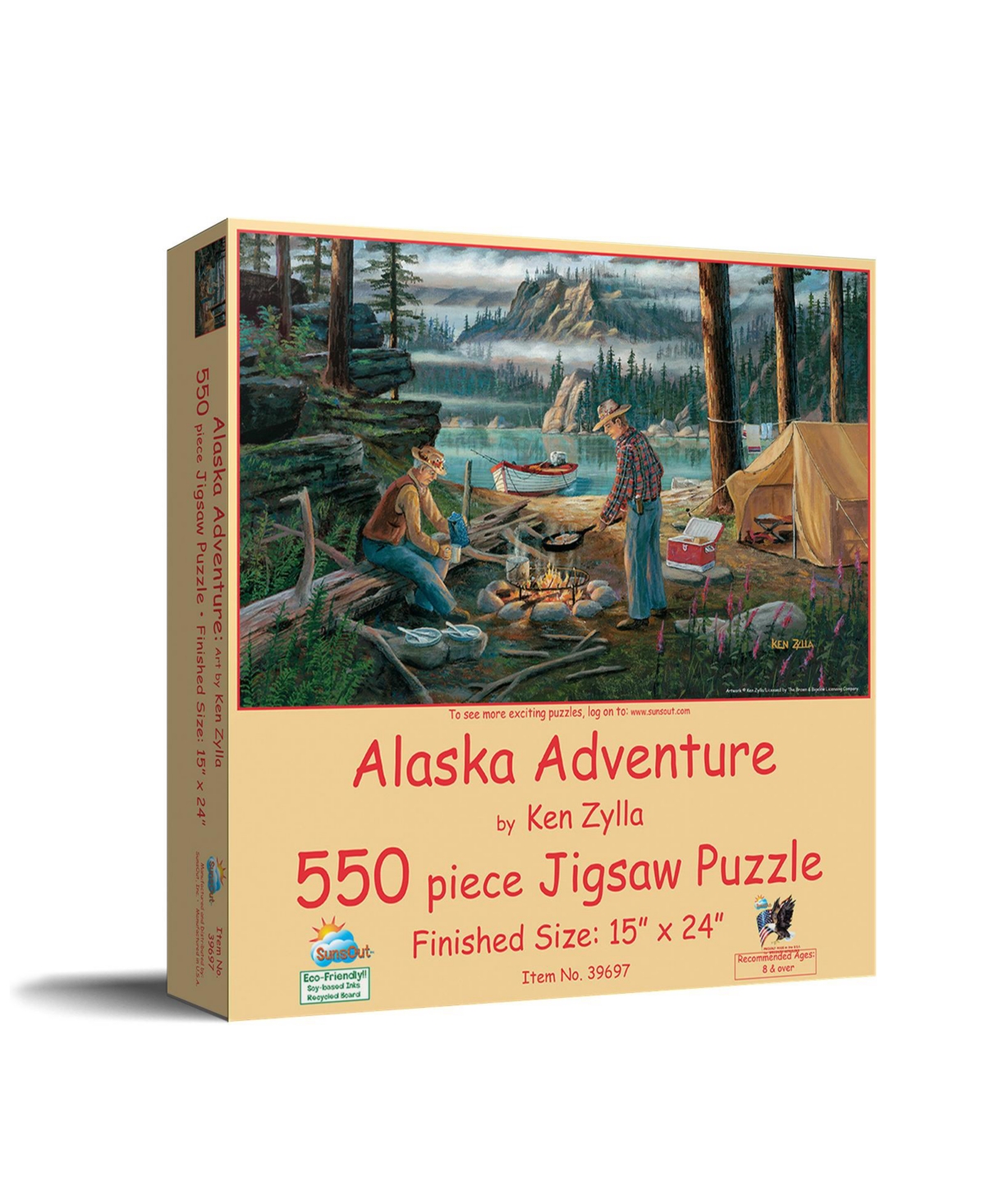 Click here for SunsOut Alaska Adventure 550 piece Jigsaw Puzzle f... prices