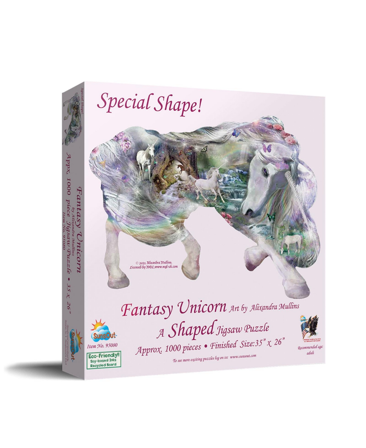 Click here for SunsOut Fantasy Unicorn 850 piece Jigsaw Puzzle fo... prices