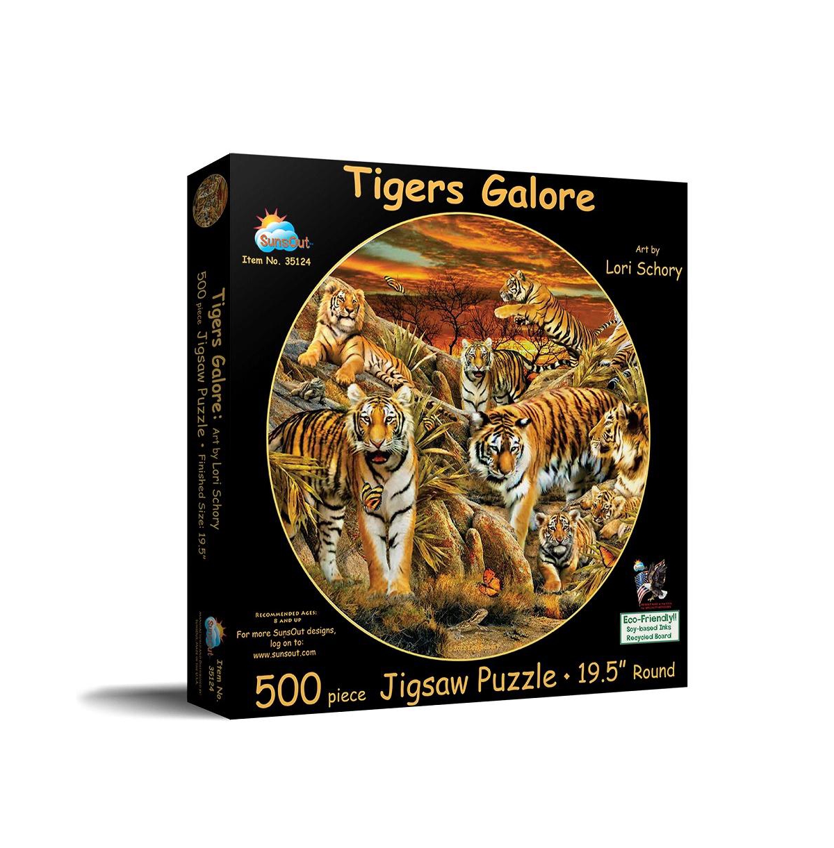 Click here for SunsOut Tigers Galore 500 piece Jigsaw Puzzle for... prices