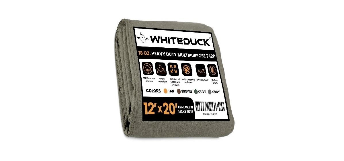 Click here for White Duck Outdoors 18 oz. Canvas Tarp 12x20 prices