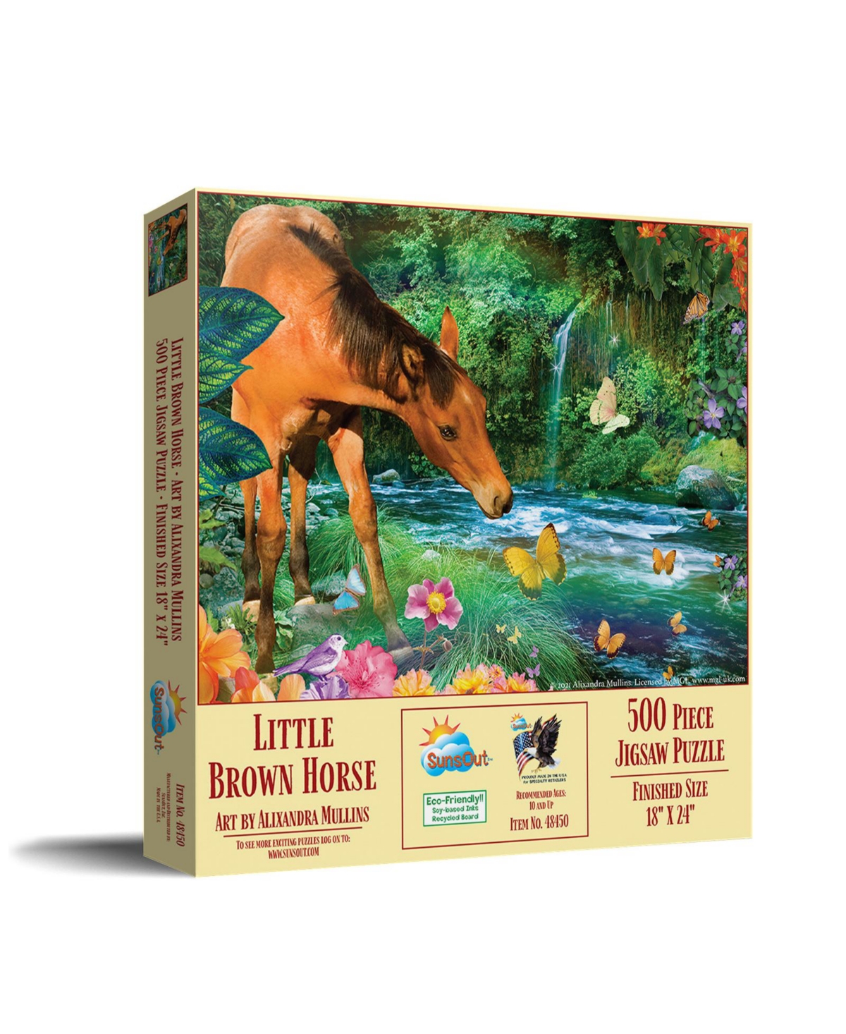 Click here for SunsOut Little Brown Horse 500 piece Jigsaw Puzzle... prices