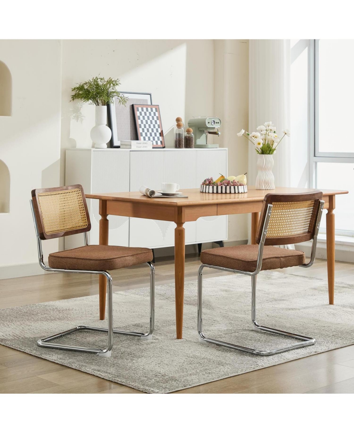 Click here for Streamdale Furniture Mid Century Modern Cane Back... prices