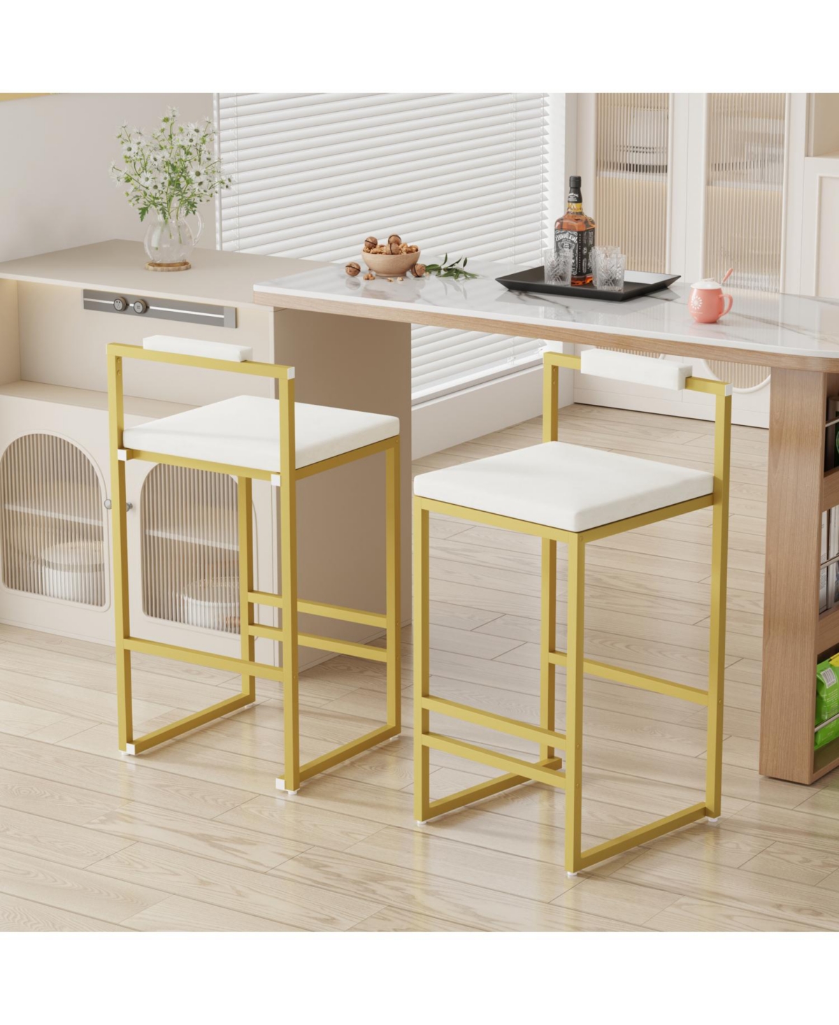 Click here for Streamdale Furniture Streamdale Velvet Bar Stools... prices
