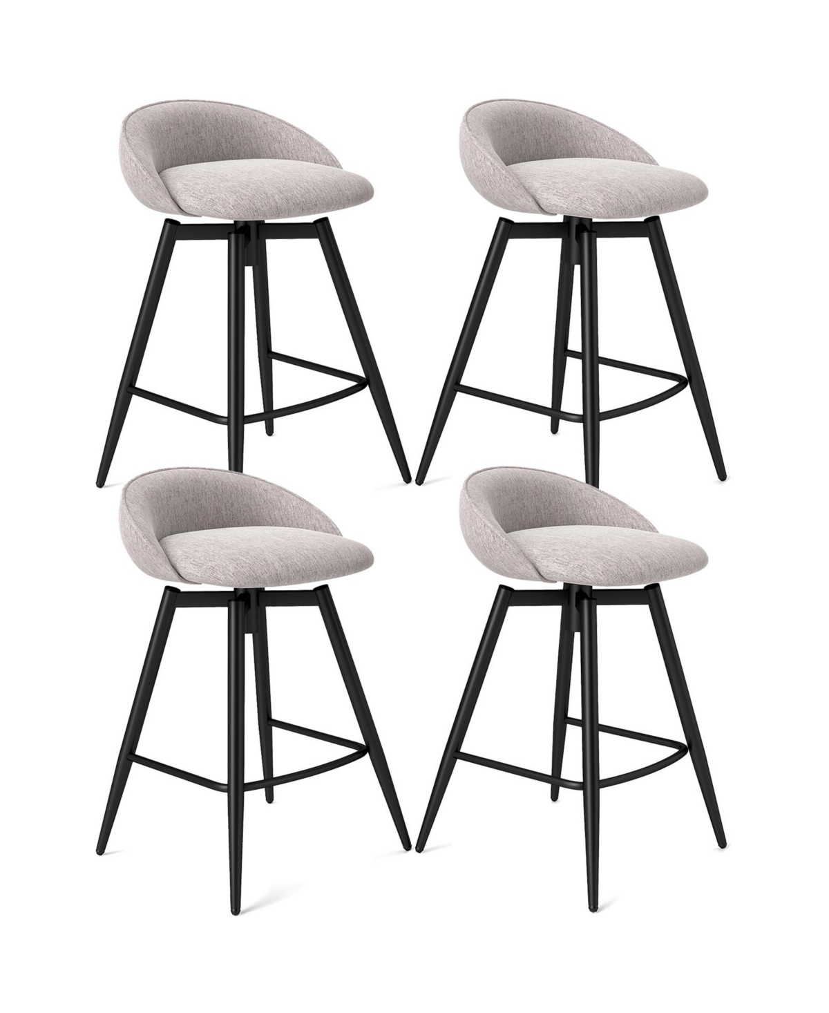 Click here for Gymax 25" Linen Upholstery Metal Frame Backre... prices