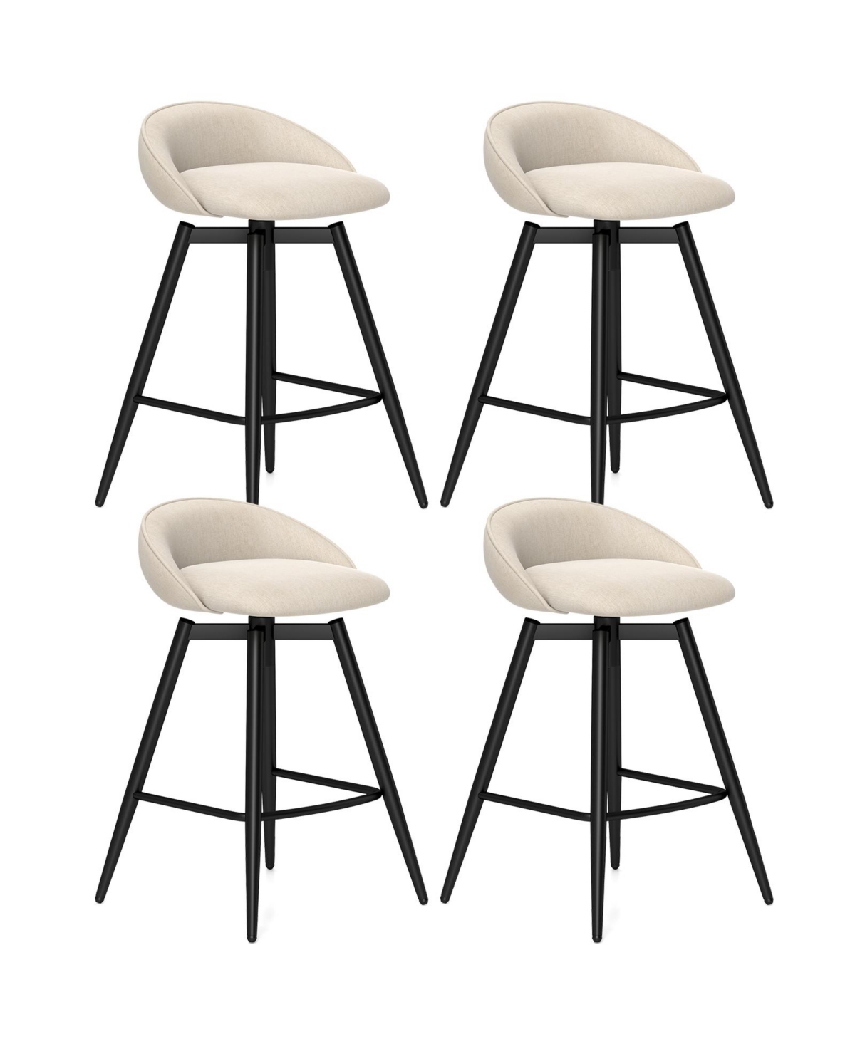 Click here for Gymax 25" Linen Upholstery Metal Frame Backre... prices