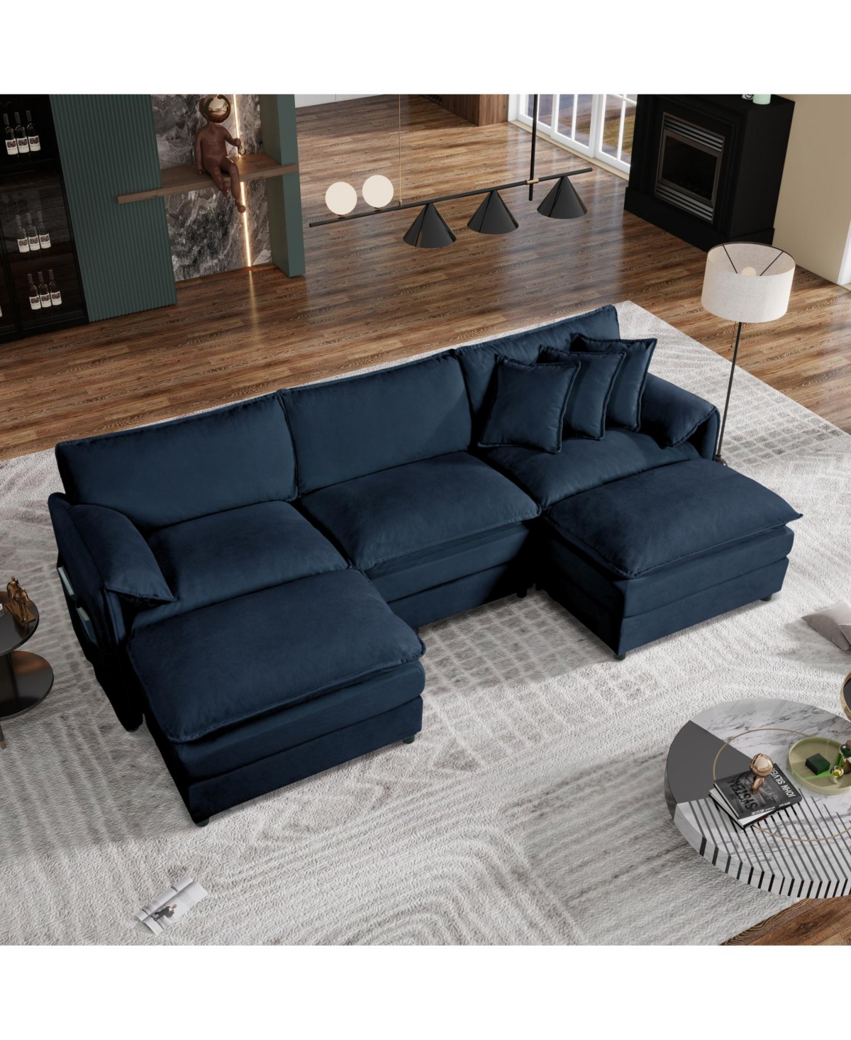 Click here for Streamdale Furniture U Shaped Sectional Sofa with... prices