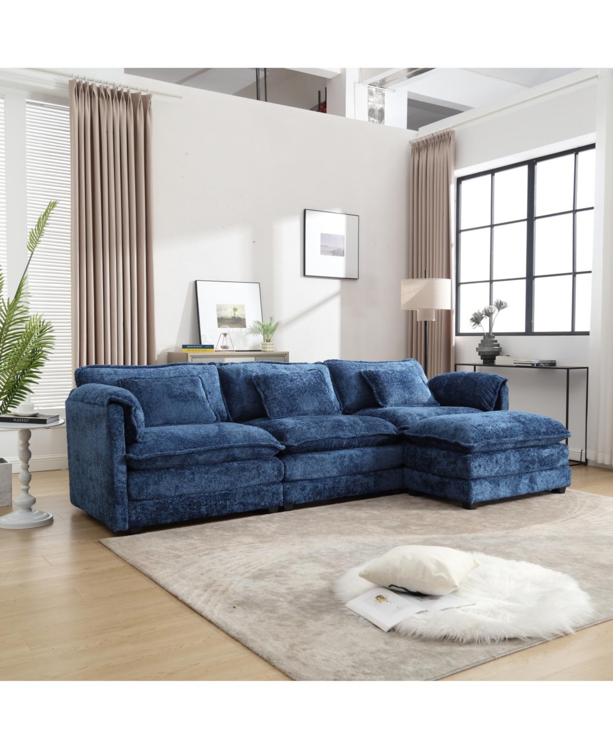 Click here for Streamdale Furniture Boucle Fabric L-Shape Section... prices