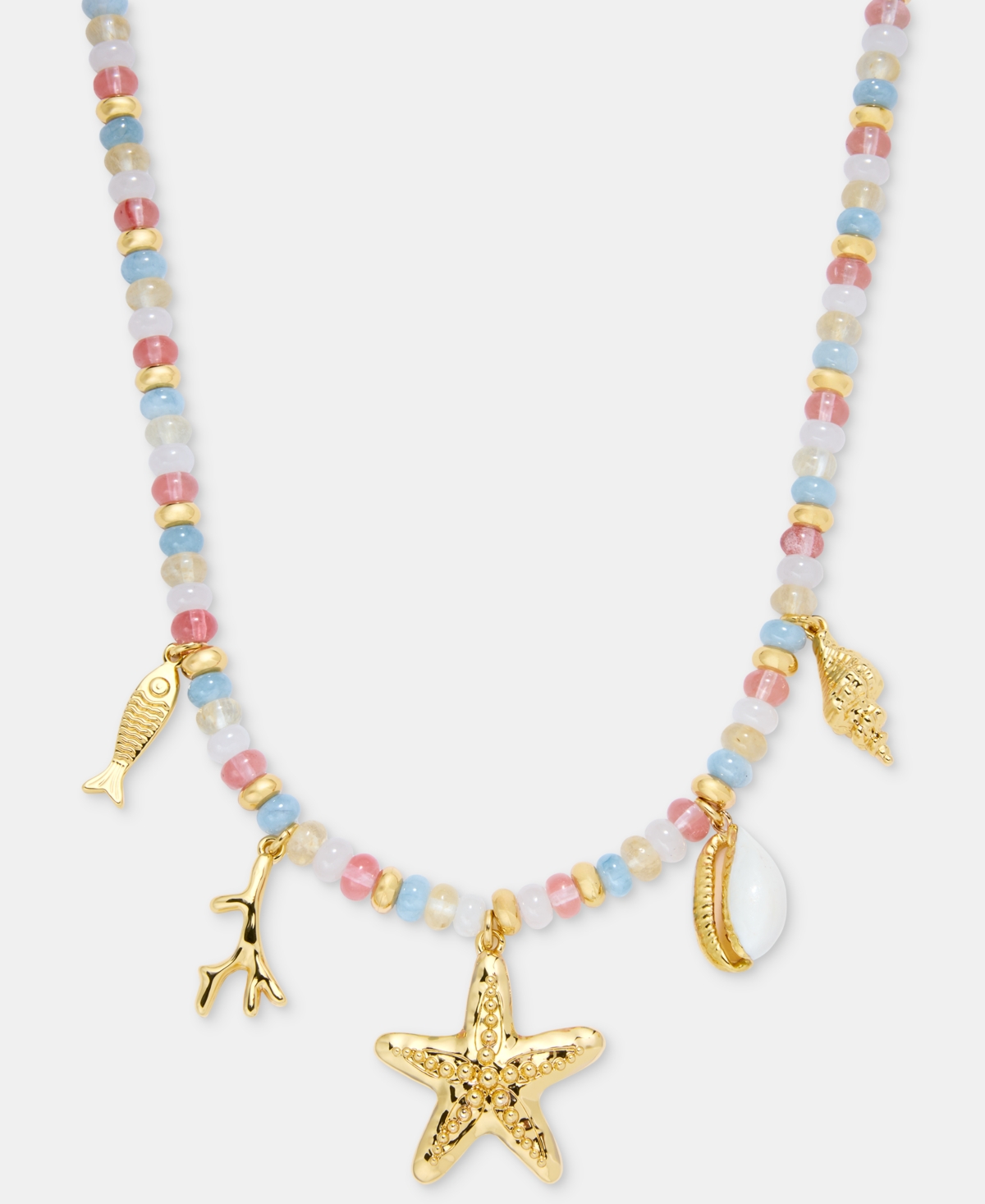 Click here for On 34th Sea Charm Beaded Statement Necklace  16 +... prices