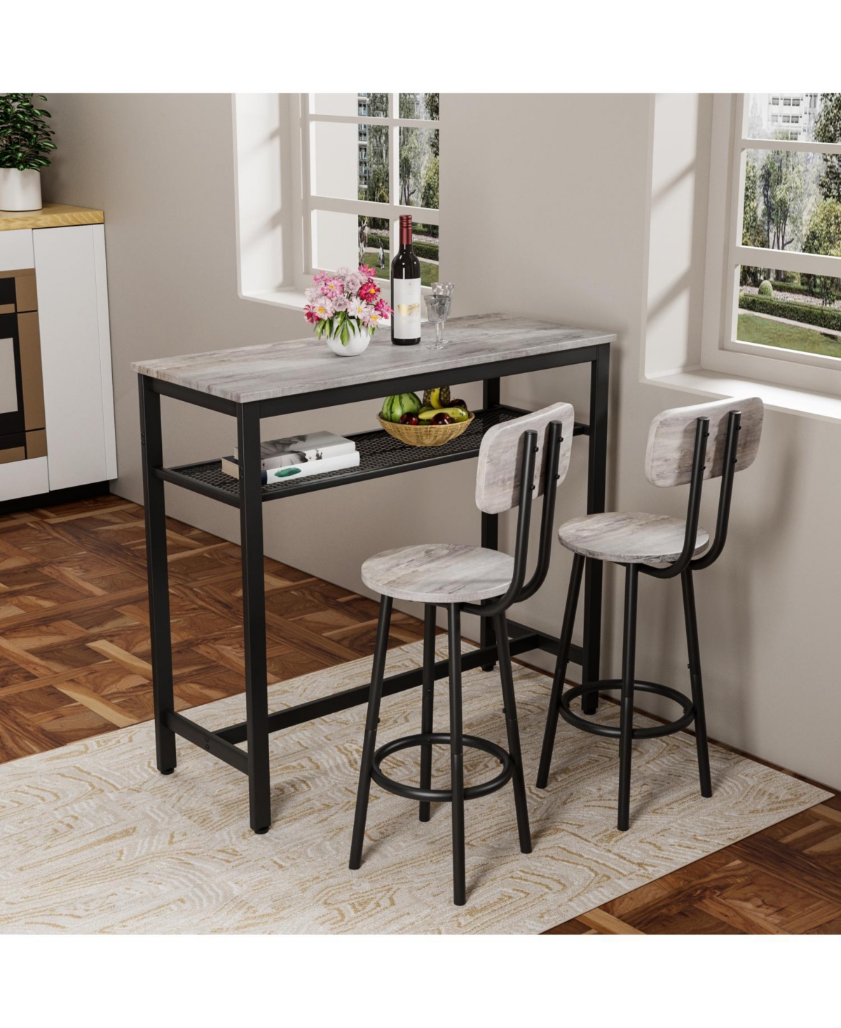 Click here for Streamdale Furniture Streamdale Bar Table & 2 Stoo... prices