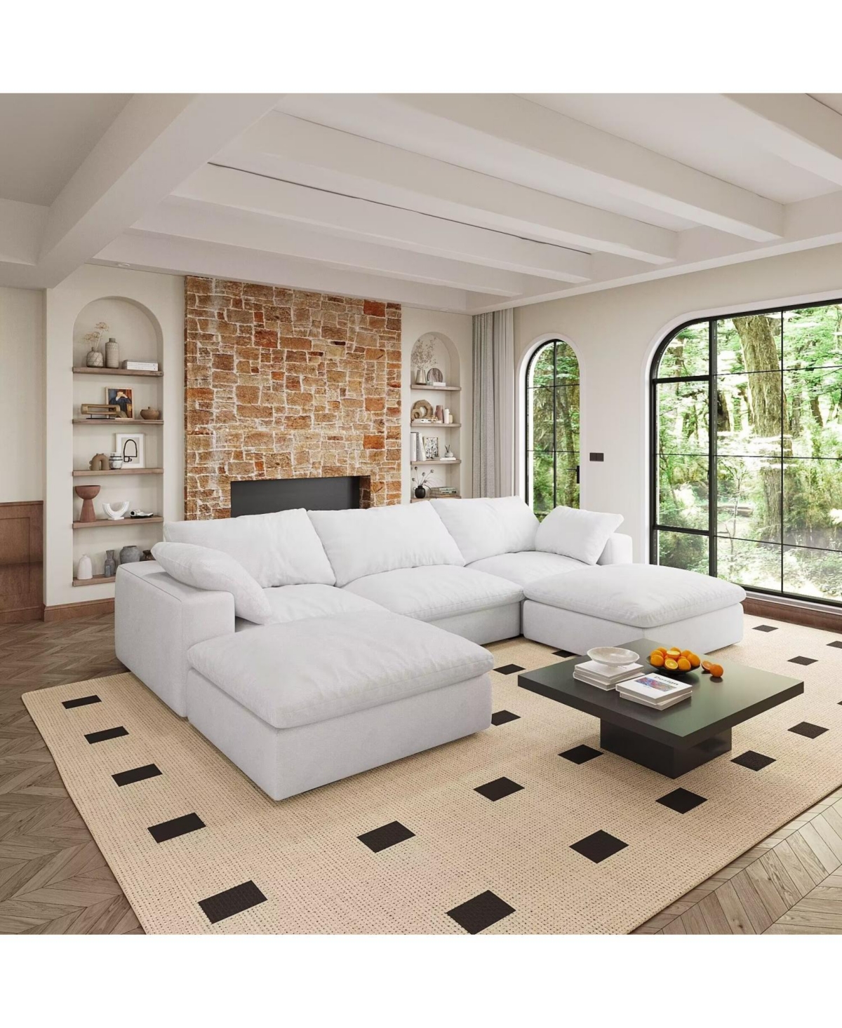 Click here for Streamdale Furniture Large Modular Cloud Sofa w/ 2... prices