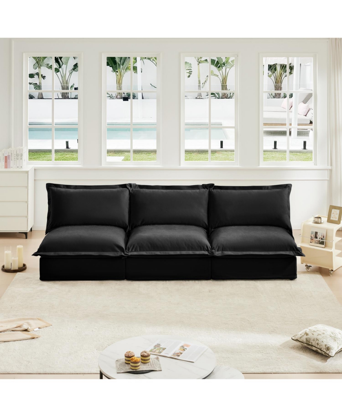 Click here for Streamdale Furniture Modern Modular Armless 3-Seat... prices