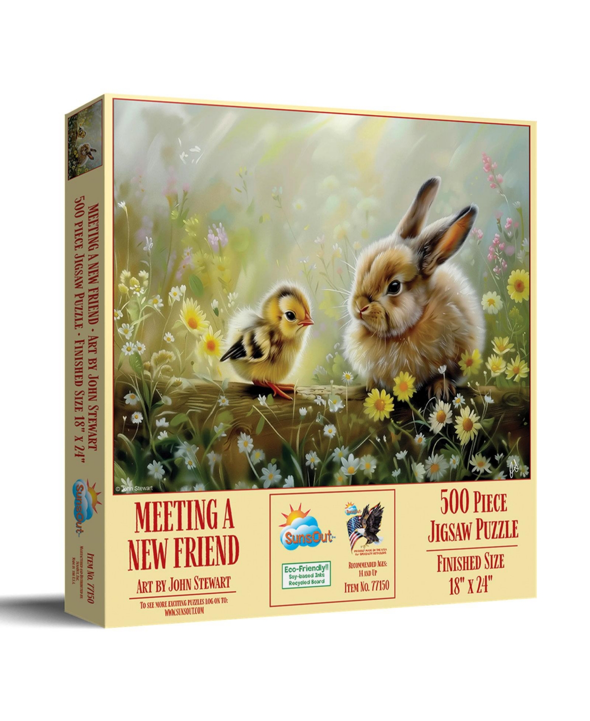Click here for SunsOut Meeting a New Friend 500 piece Jigsaw Puzz... prices