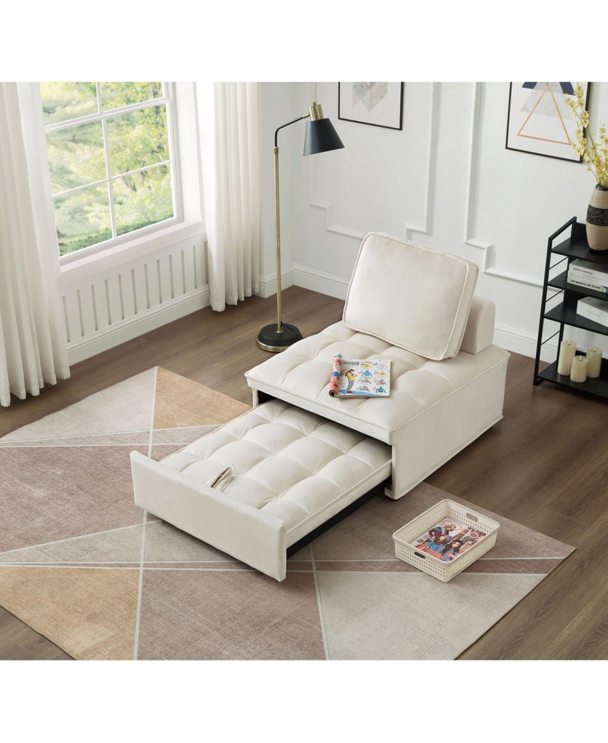 Click here for Streamdale Furniture Modern Velvet Sofa Bed Conver... prices