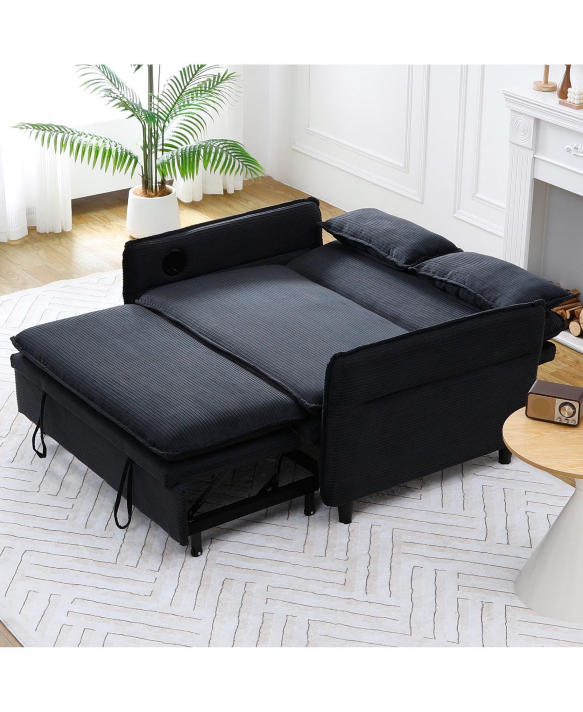 Click here for Streamdale Furniture Striped Sofa Bed - Adjustable... prices