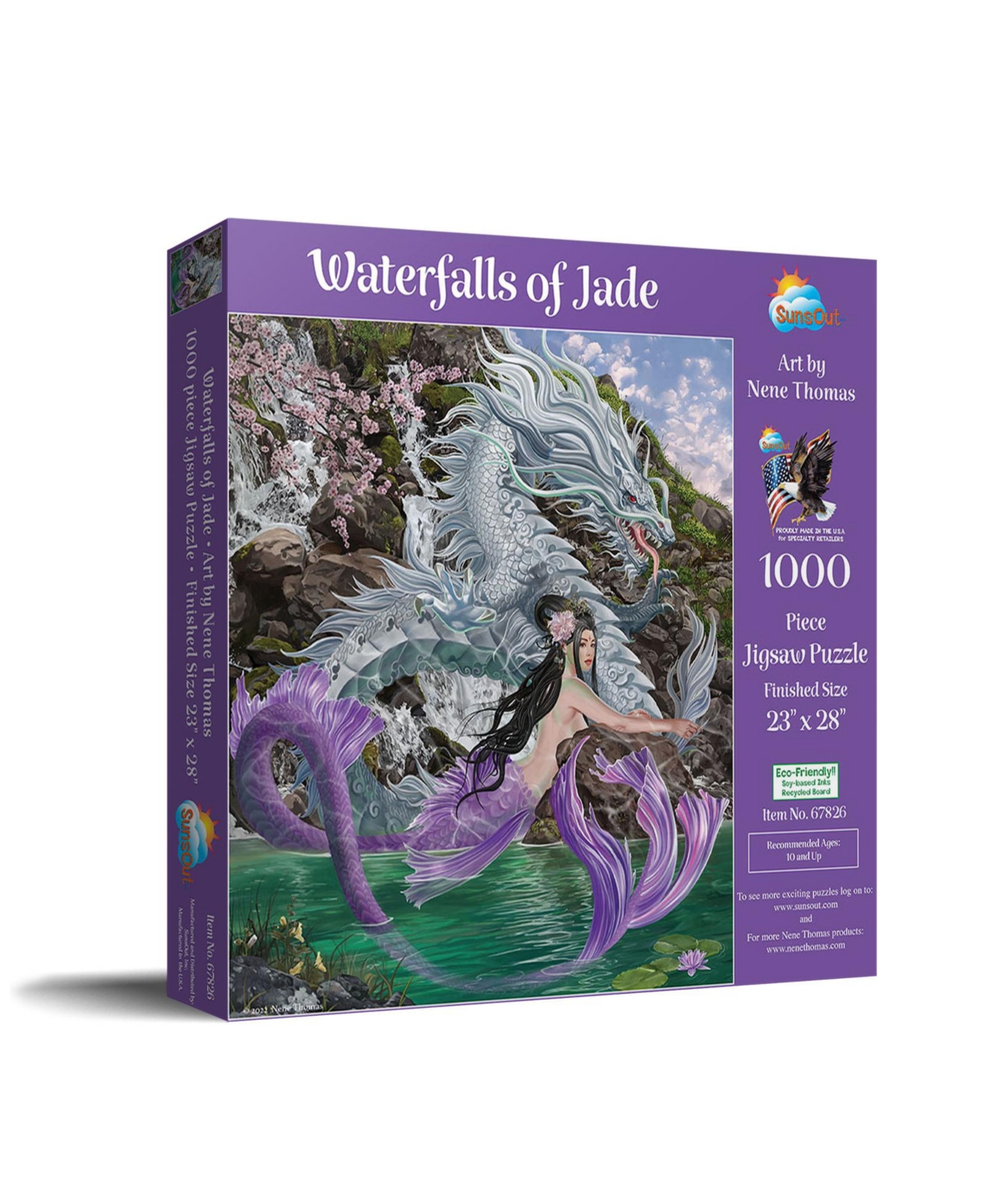 Click here for SunsOut Waterfalls of Jade 1000 piece Jigsaw Puzzl... prices