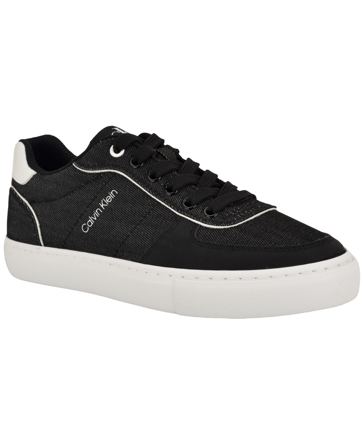 Click here for Calvin Klein Womens Caspian Denim Round Toe Lace-U... prices