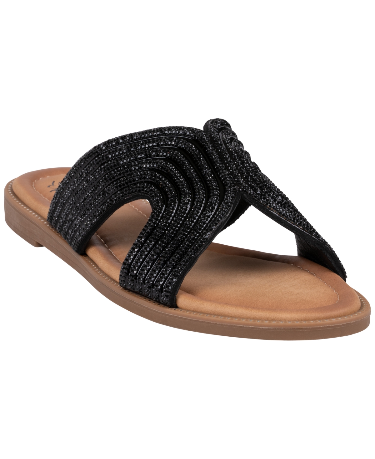 Click here for Gc Shoes Womens Embellished Slip-On Flat Sandals -... prices