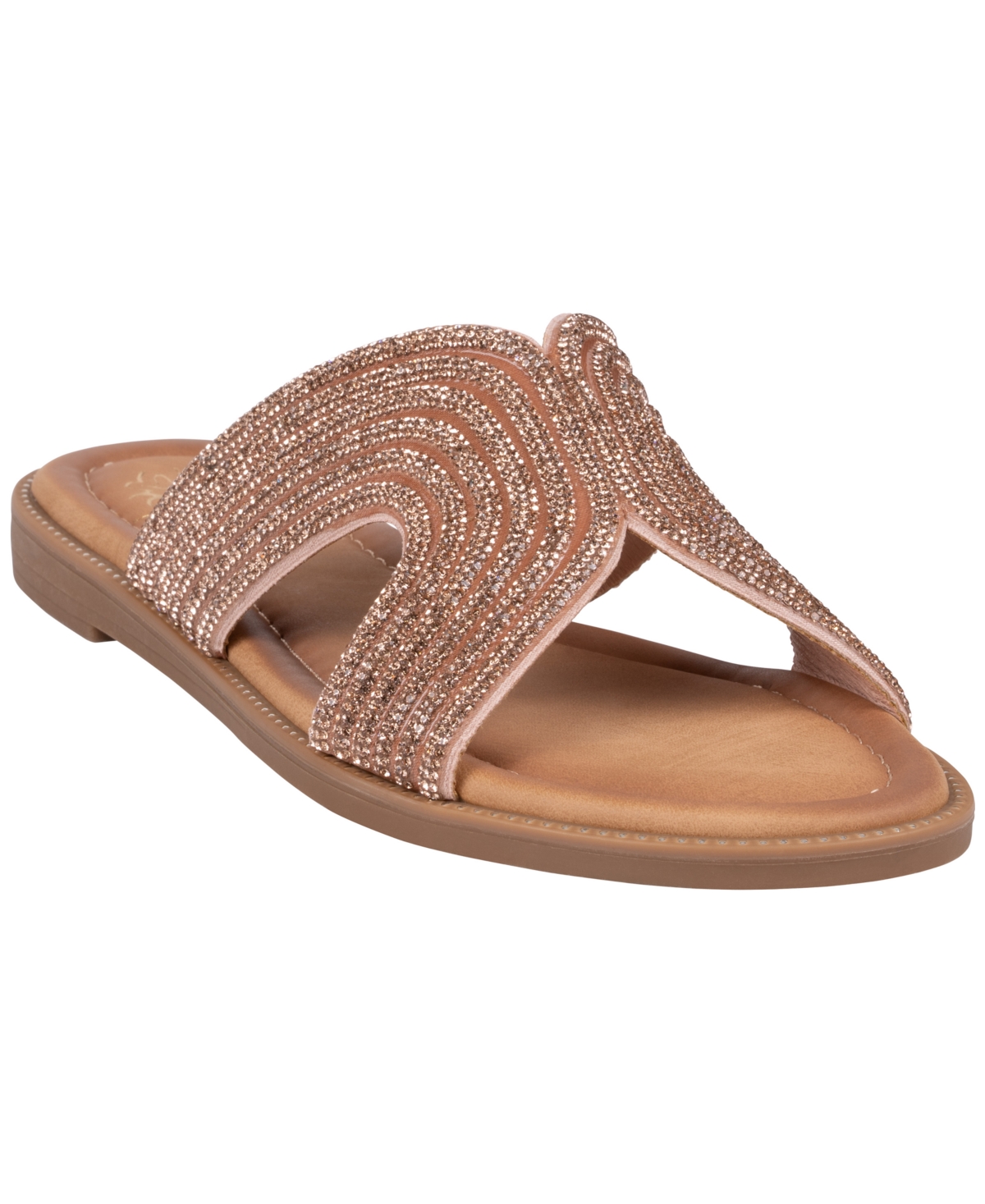 Click here for Gc Shoes Womens Embellished Slip-On Flat Sandals -... prices