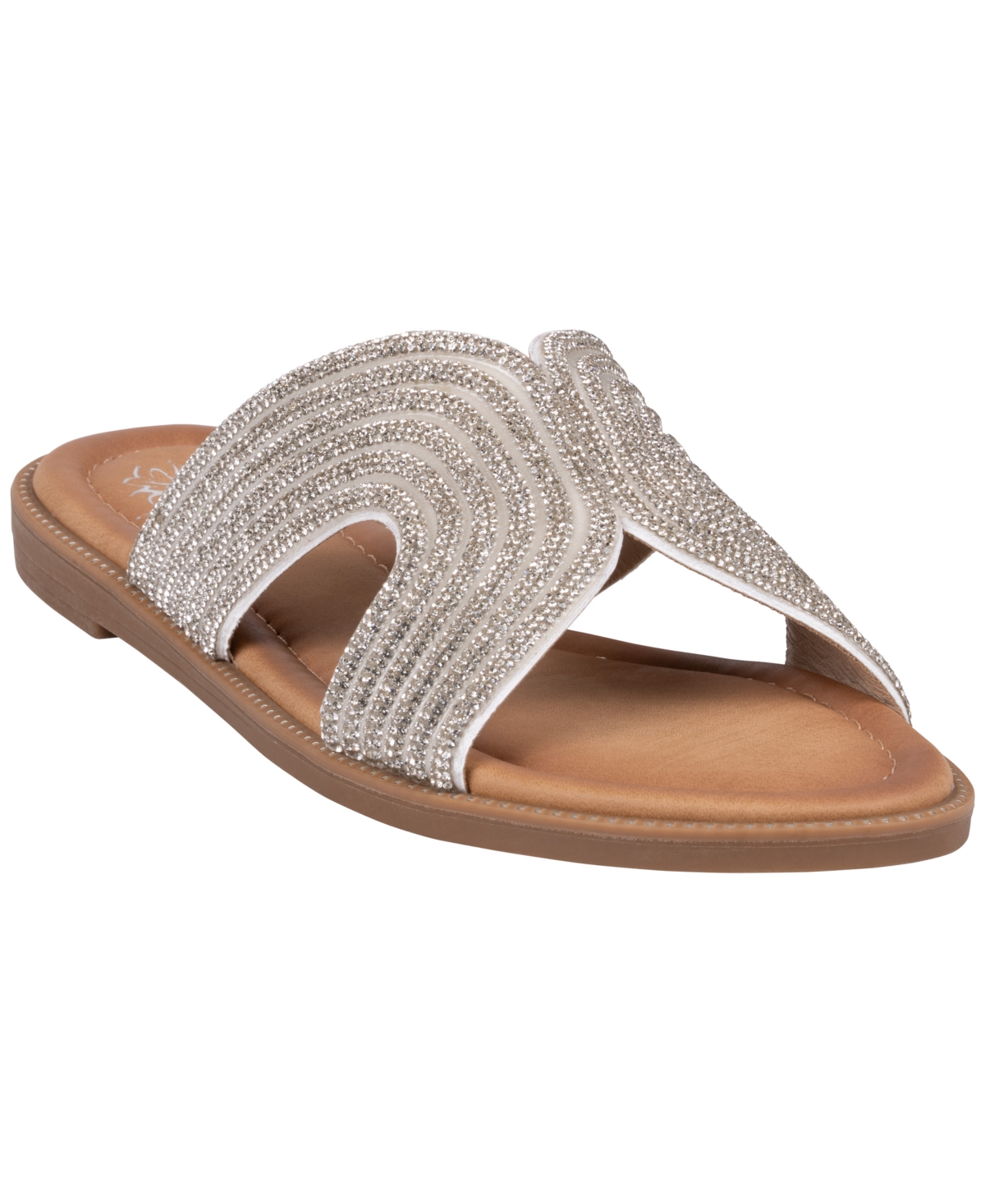 Click here for Gc Shoes Womens Embellished Slip-On Flat Sandals -... prices