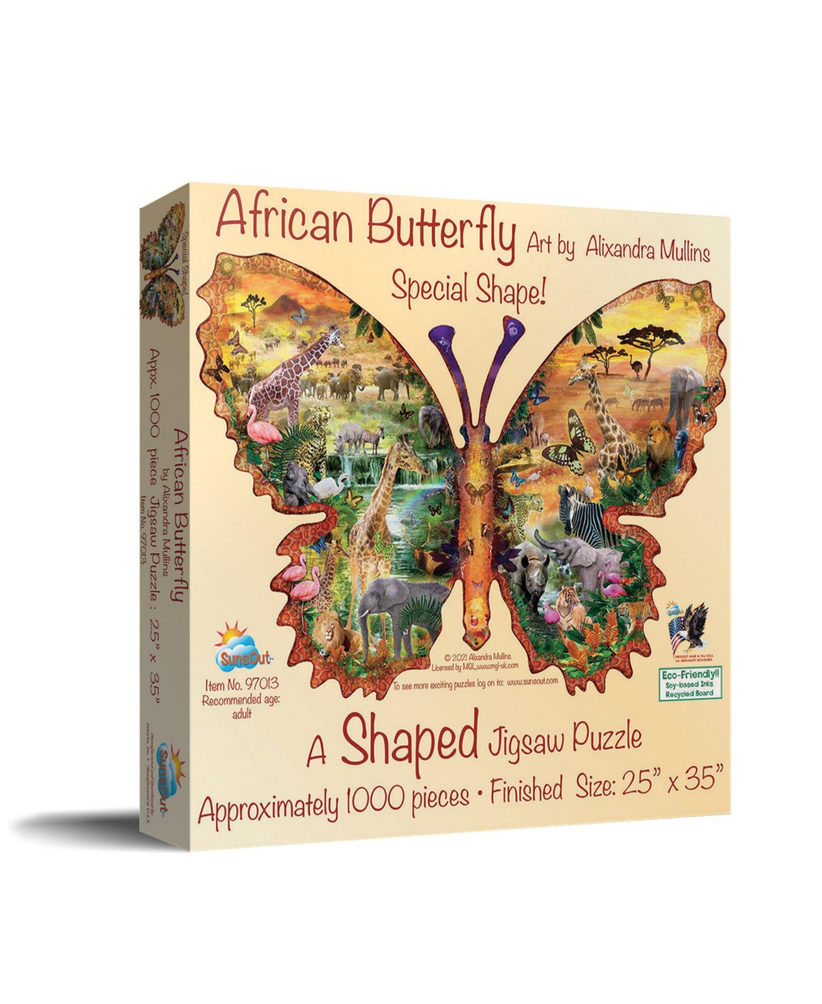 Click here for SunsOut African Butterfly 1000 piece Jigsaw Puzzle... prices