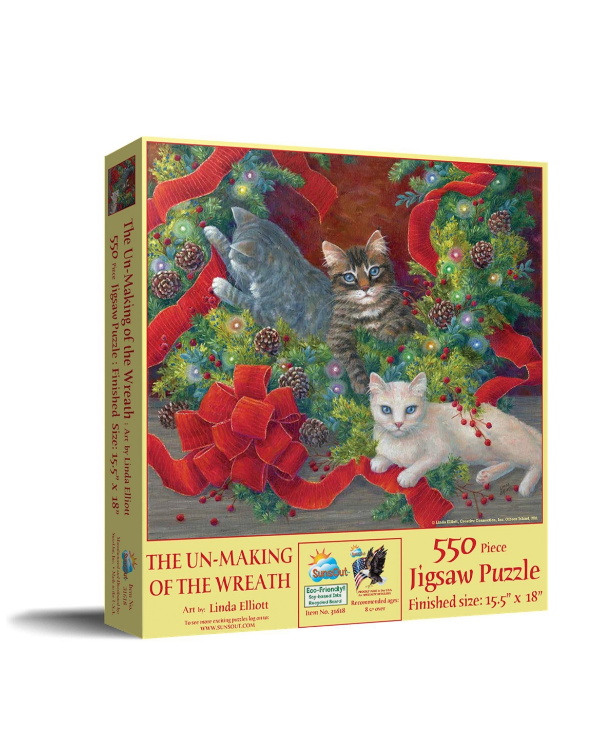 Click here for SunsOut The Unmaking of the Wreath 550 piece Jigsa... prices