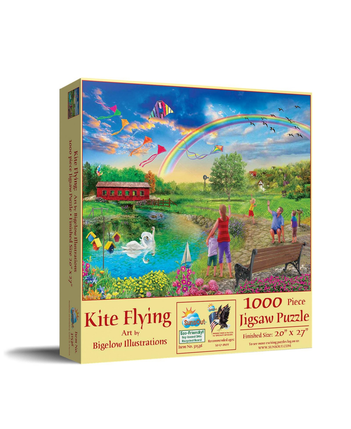 Click here for SunsOut Kite flying 1000 piece Jigsaw Puzzle for A... prices