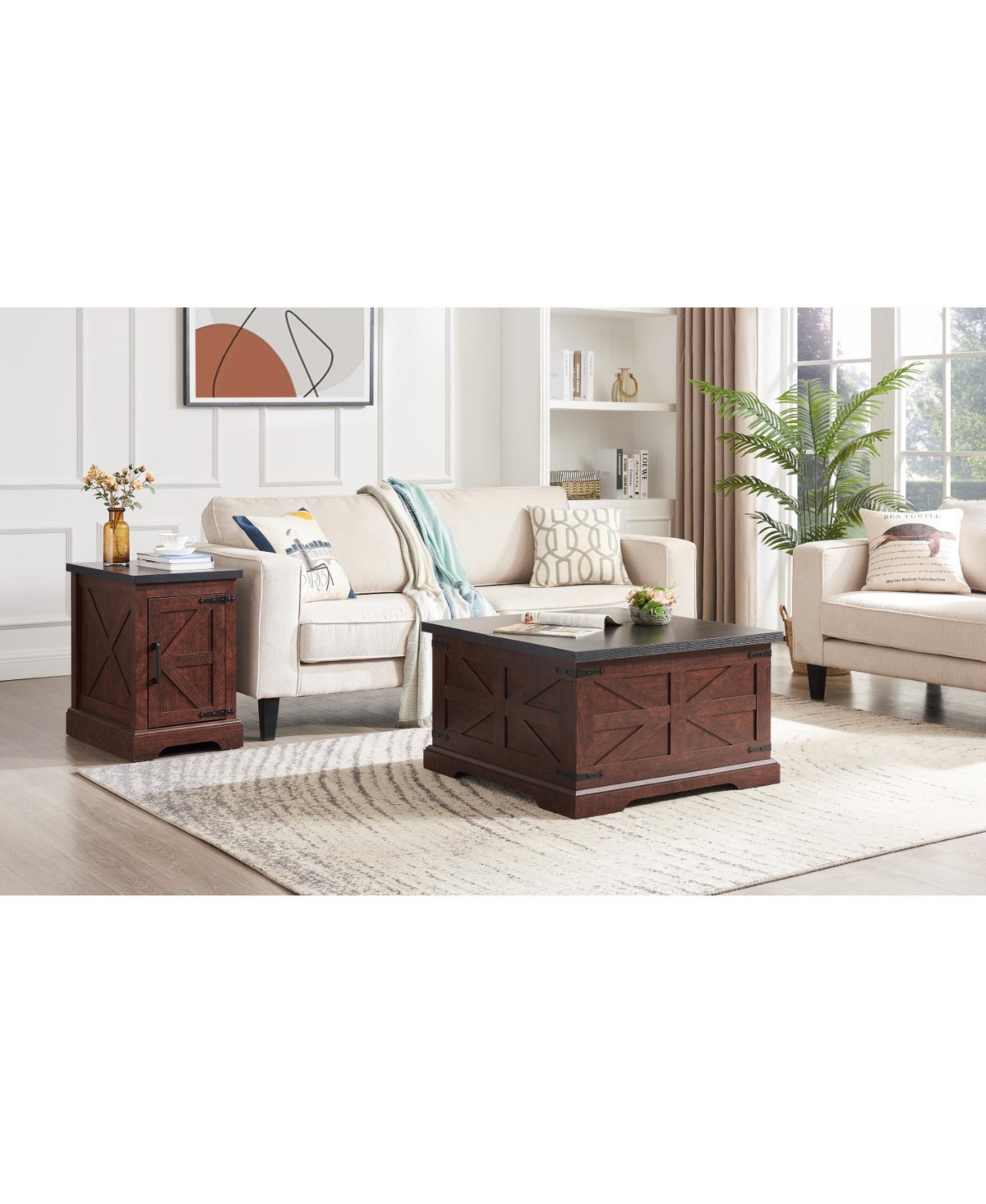 Click here for Streamdale Furniture Rustic Farmhouse Coffee & End... prices