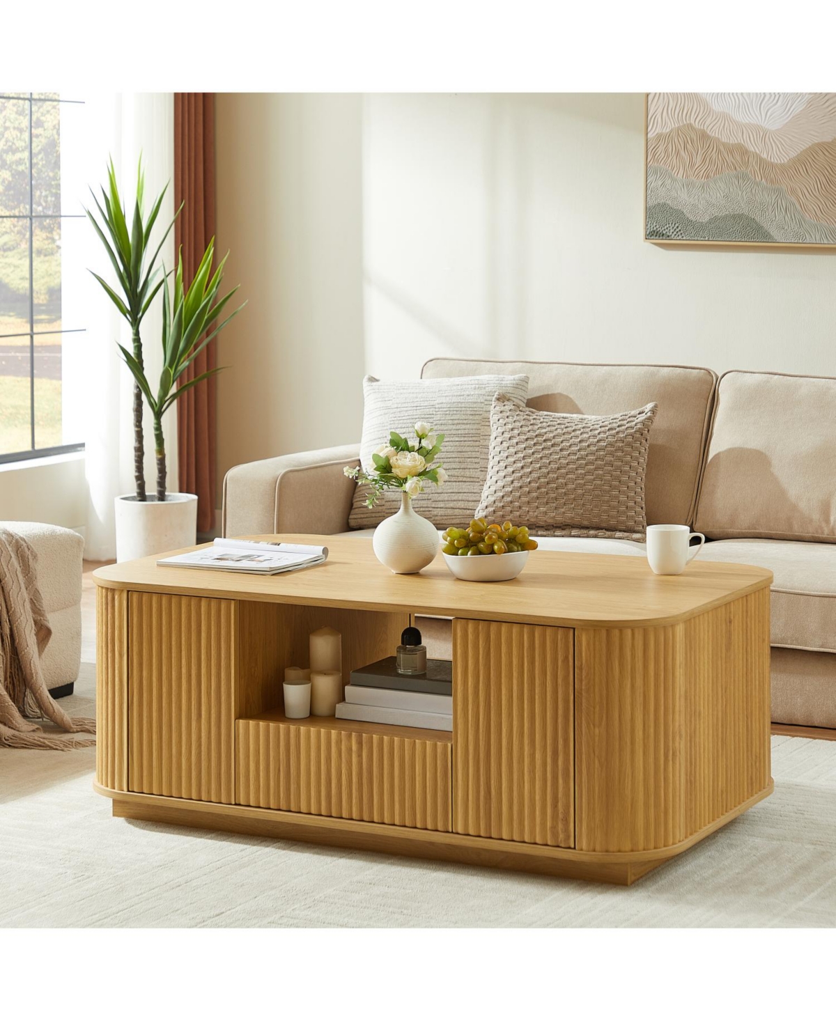 Click here for Streamdale Furniture Modern Oval Coffee Table with... prices