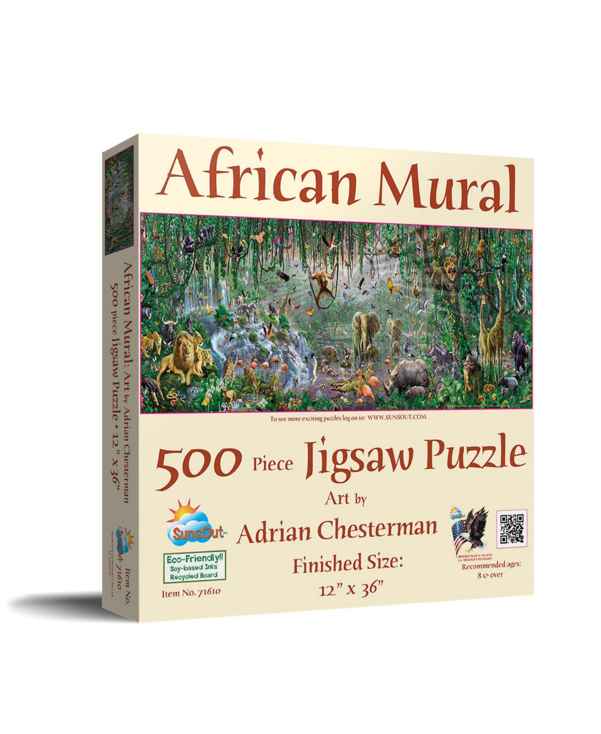 Click here for SunsOut African Mural 500 piece Jigsaw Puzzle for... prices