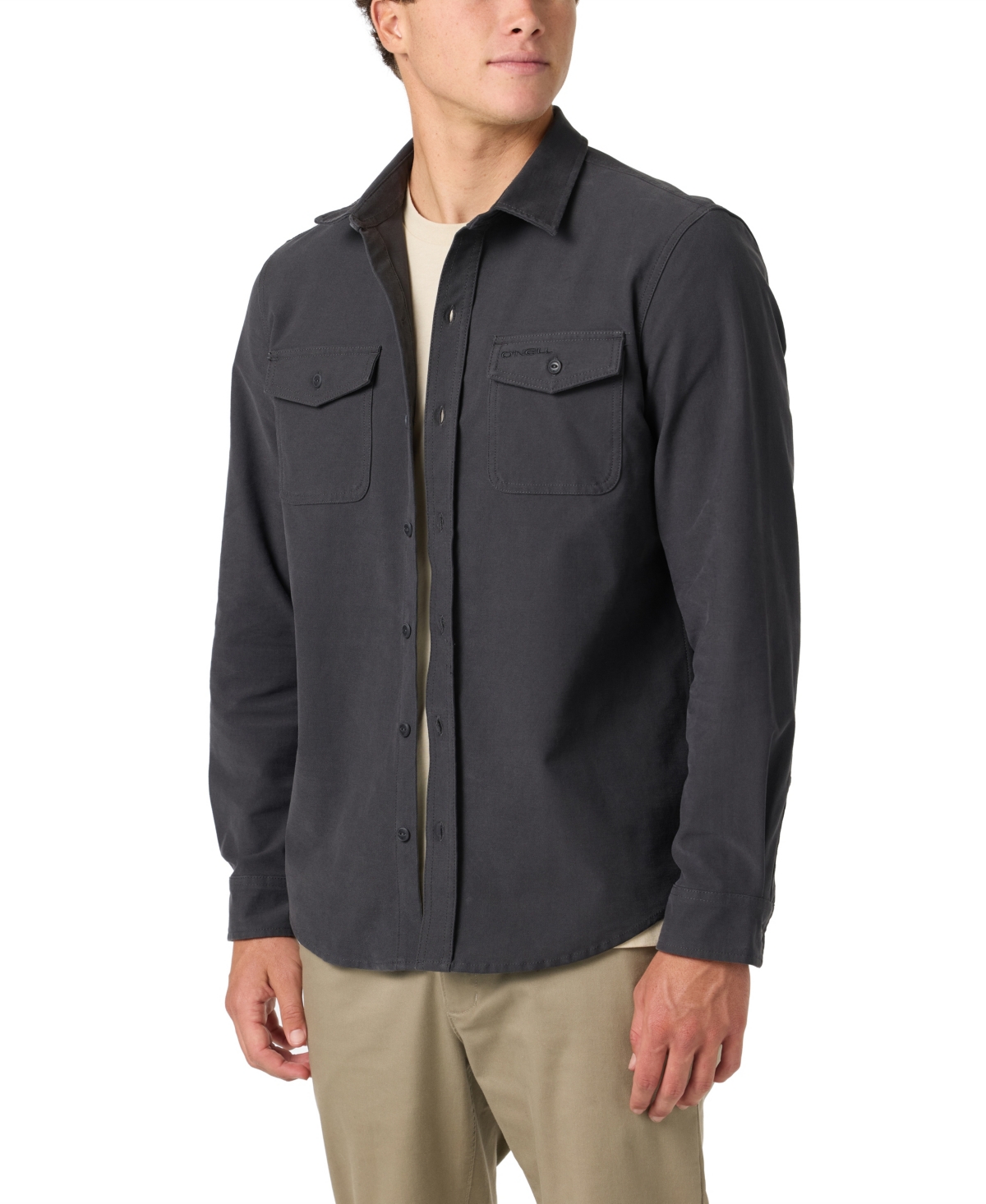 Click here for ONeill Mens Royce Snap-Front Jacket - Black prices