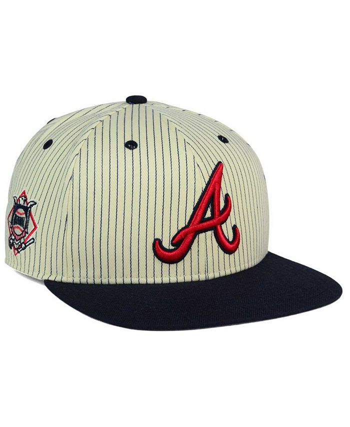 '47 Brand Atlanta Braves Woodside Captain Snapback Cap - Macy's