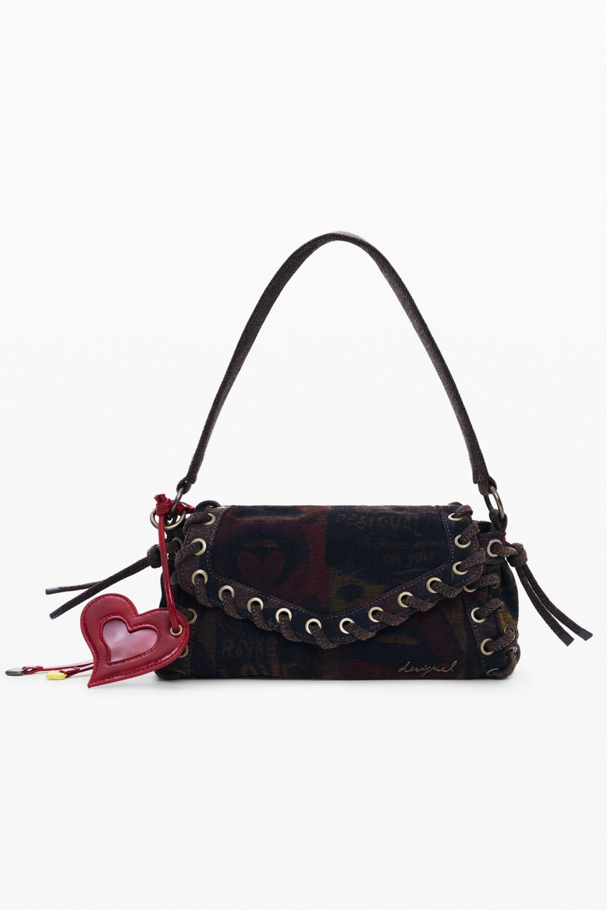 Click here for Desigual Womens Medium graffiti lips bag - Multi prices