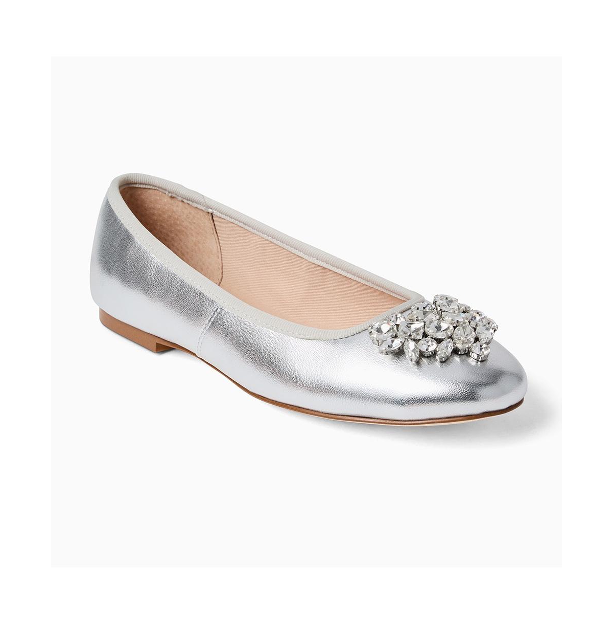 Click here for Jack Rogers Womens Ellina Jeweled Ballet - Silver prices