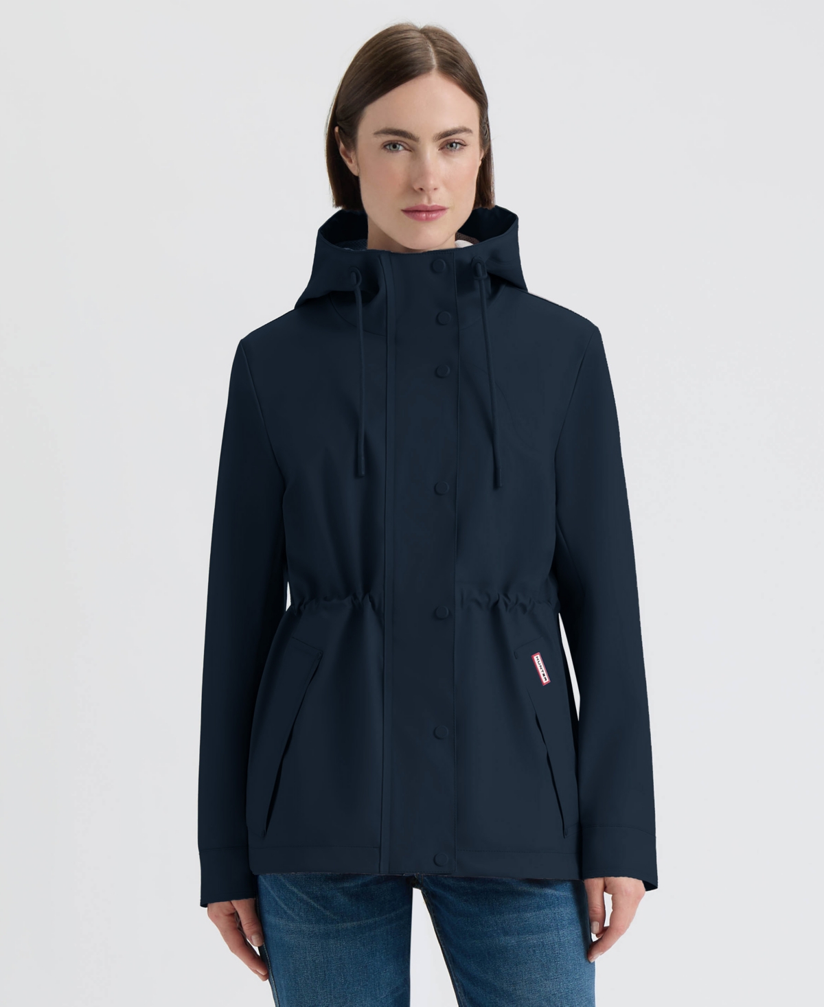 Click here for Hunter Womens Rubberized Rain Jacket - Midnight prices
