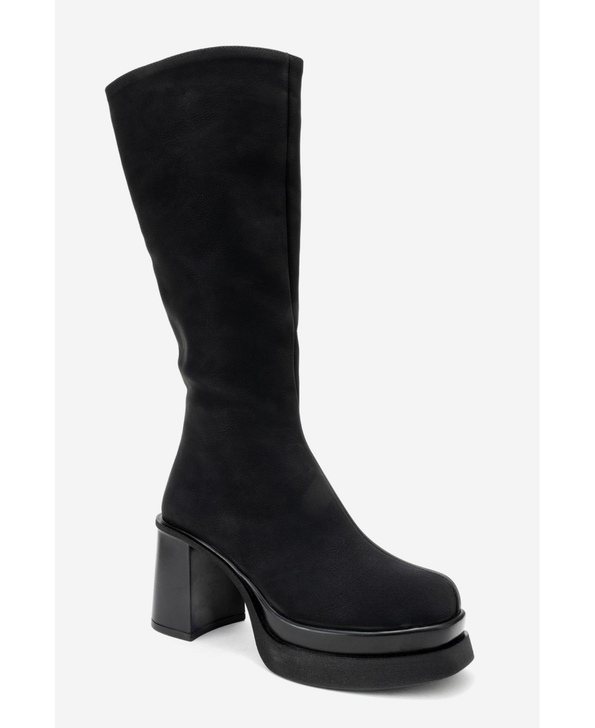 Click here for Prologue Shoes Carm Nubuck Platform Mid Calf Boot... prices