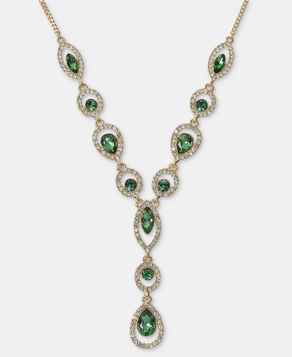 Click here for Givenchy Crystal 16 Lariat Necklace - Lt/pas Grn prices