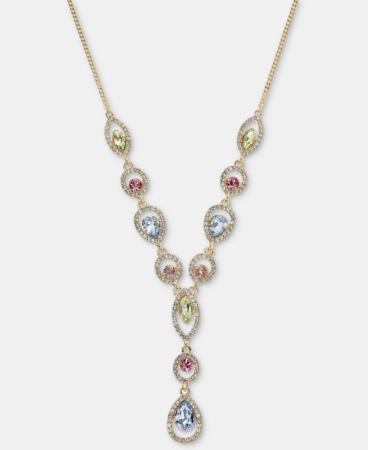 Click here for Givenchy Crystal 16 Lariat Necklace - Multi prices