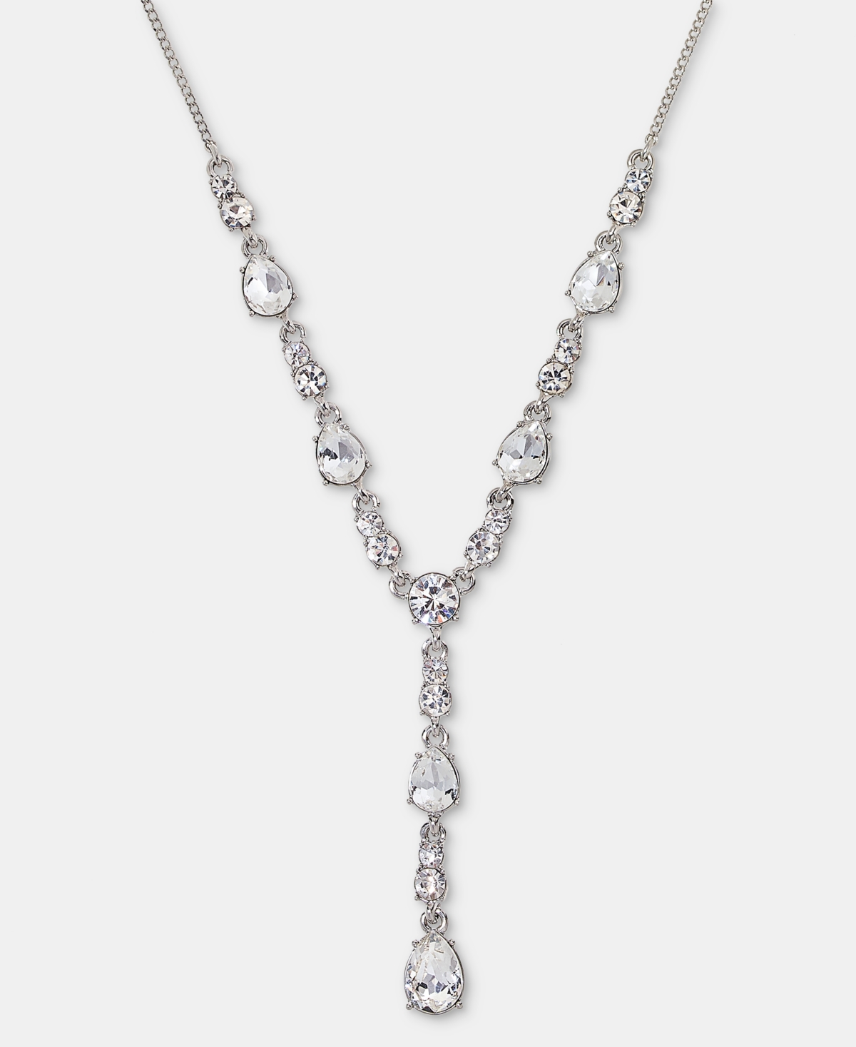 Click here for Givenchy Crystal 16 Lariat Necklace - Silver prices