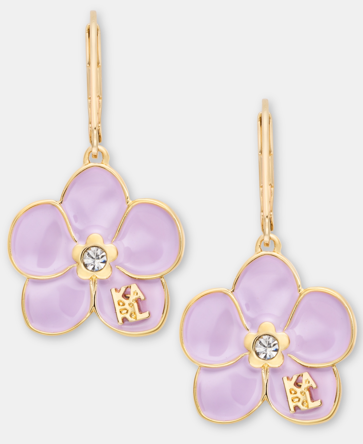 Click here for Karl Lagerfeld Paris Gold-Tone Enamel Flower Logo... prices