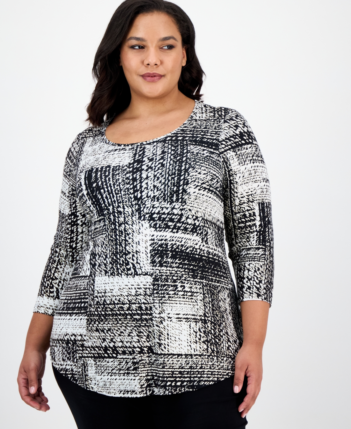 Click here for Jm Collection Plus Size Printed Top  Created for M... prices