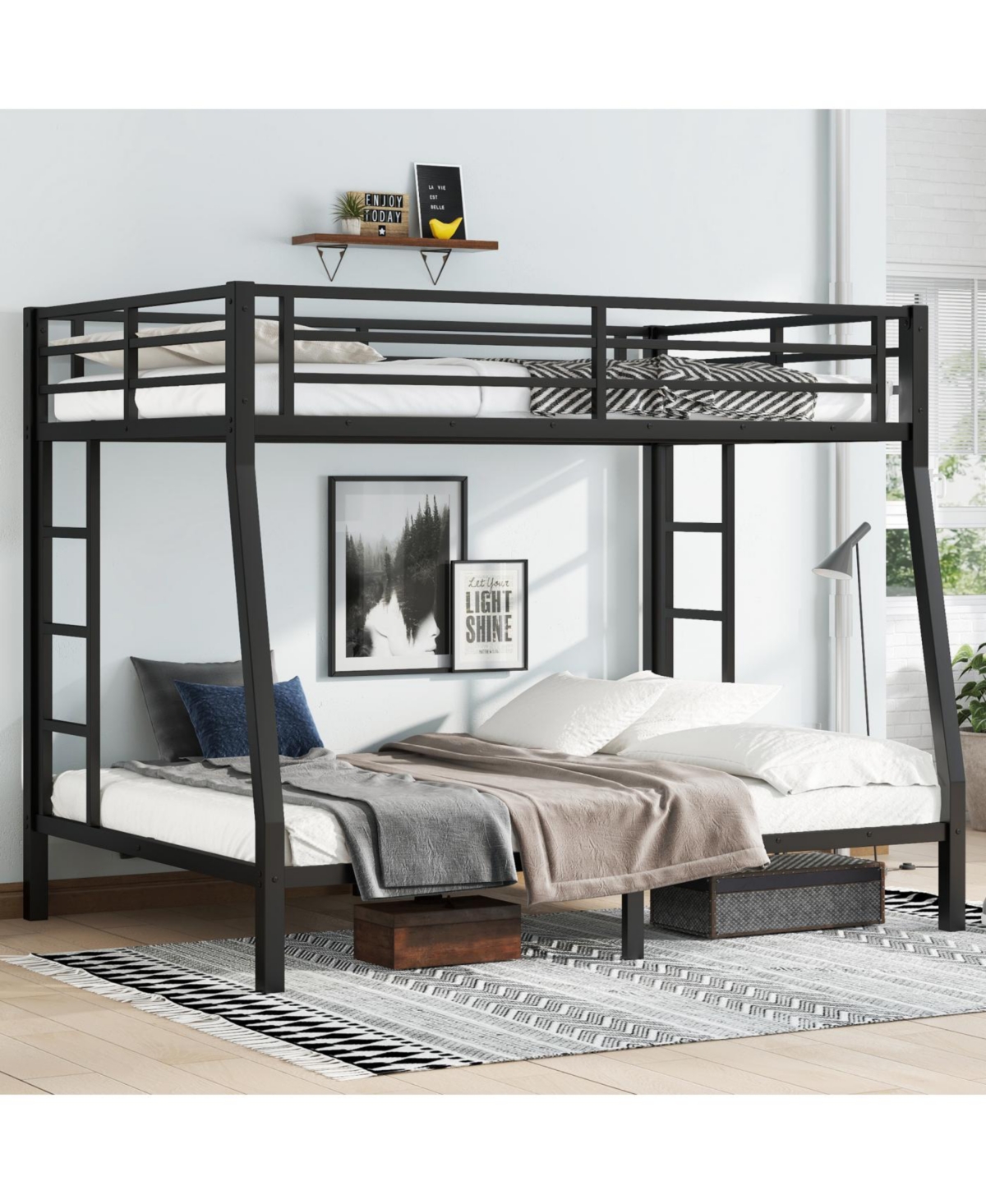 Click here for Streamdale Furniture Metal Full Xl over Queen Bunk... prices