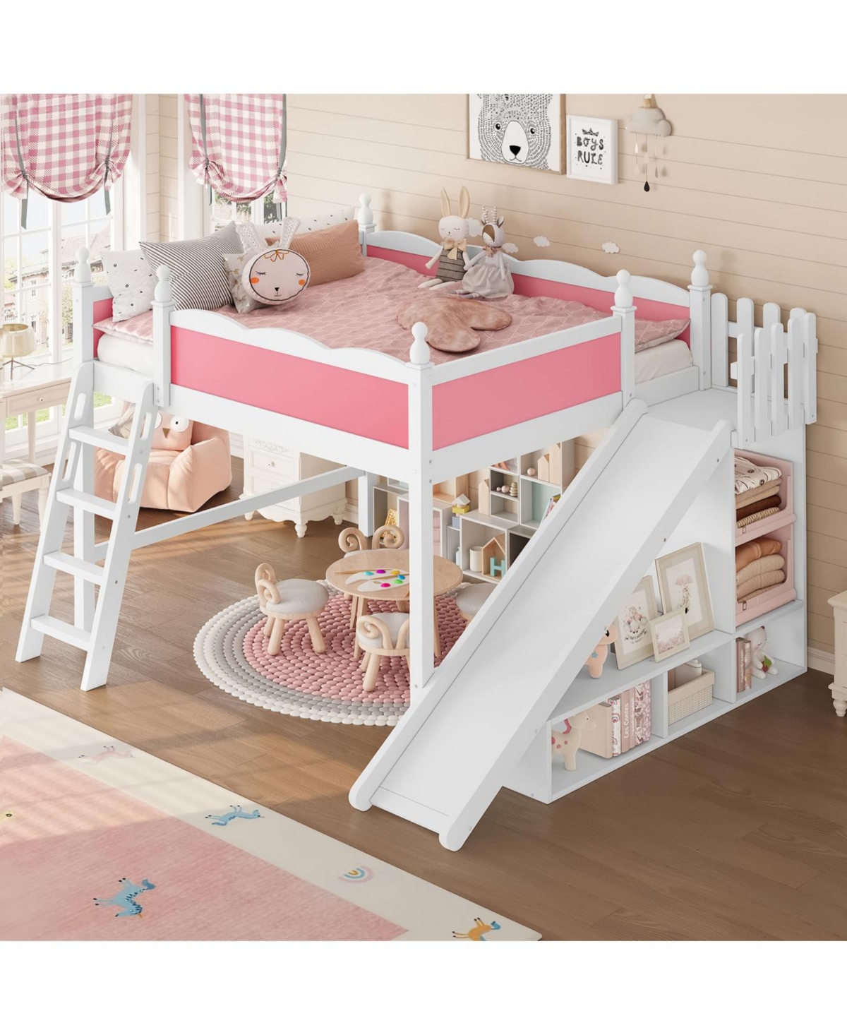 Click here for Streamdale Furniture Queen Loft Bed with Storage S... prices