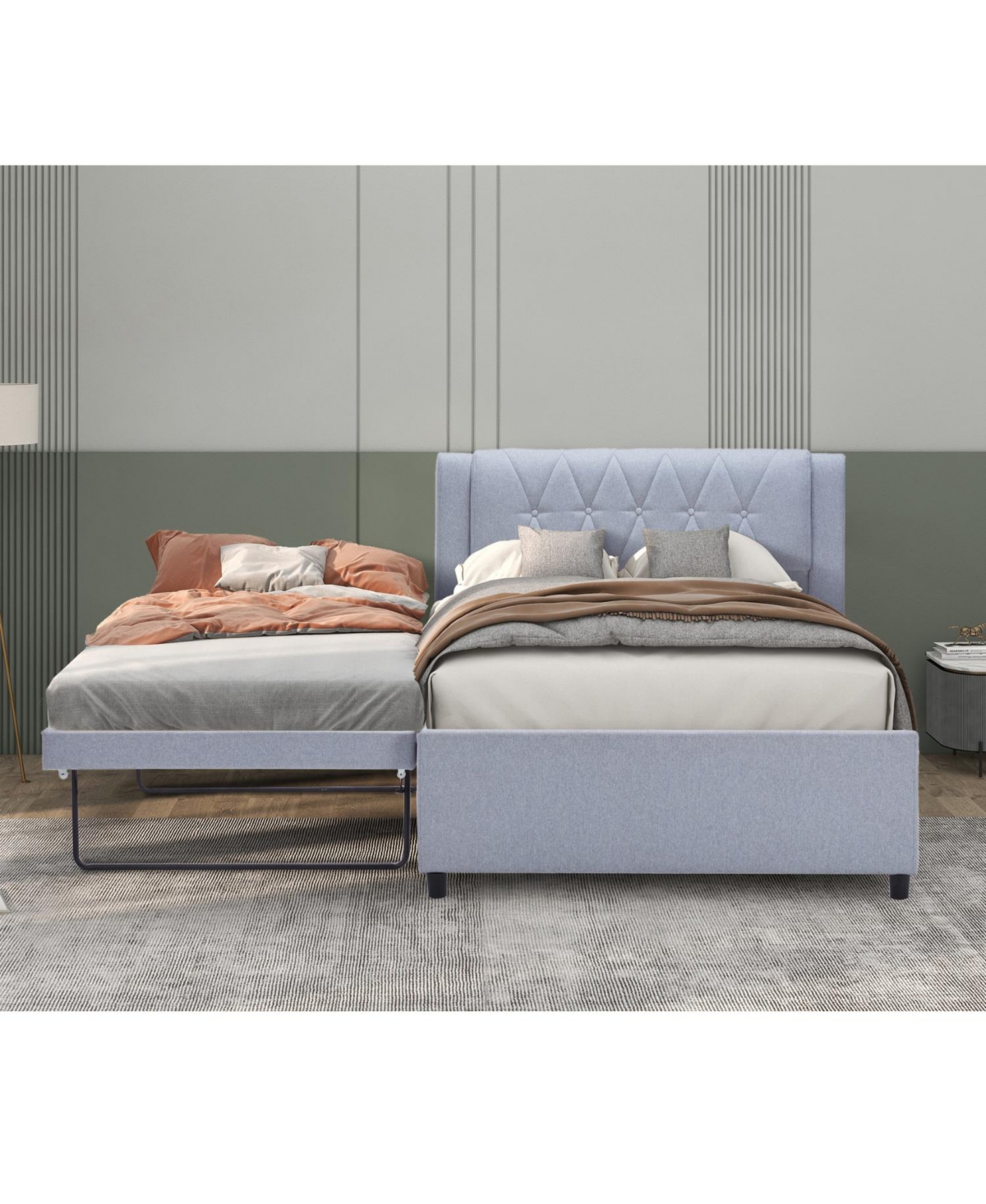 Click here for Streamdale Furniture Full-Size Platform Bed with T... prices